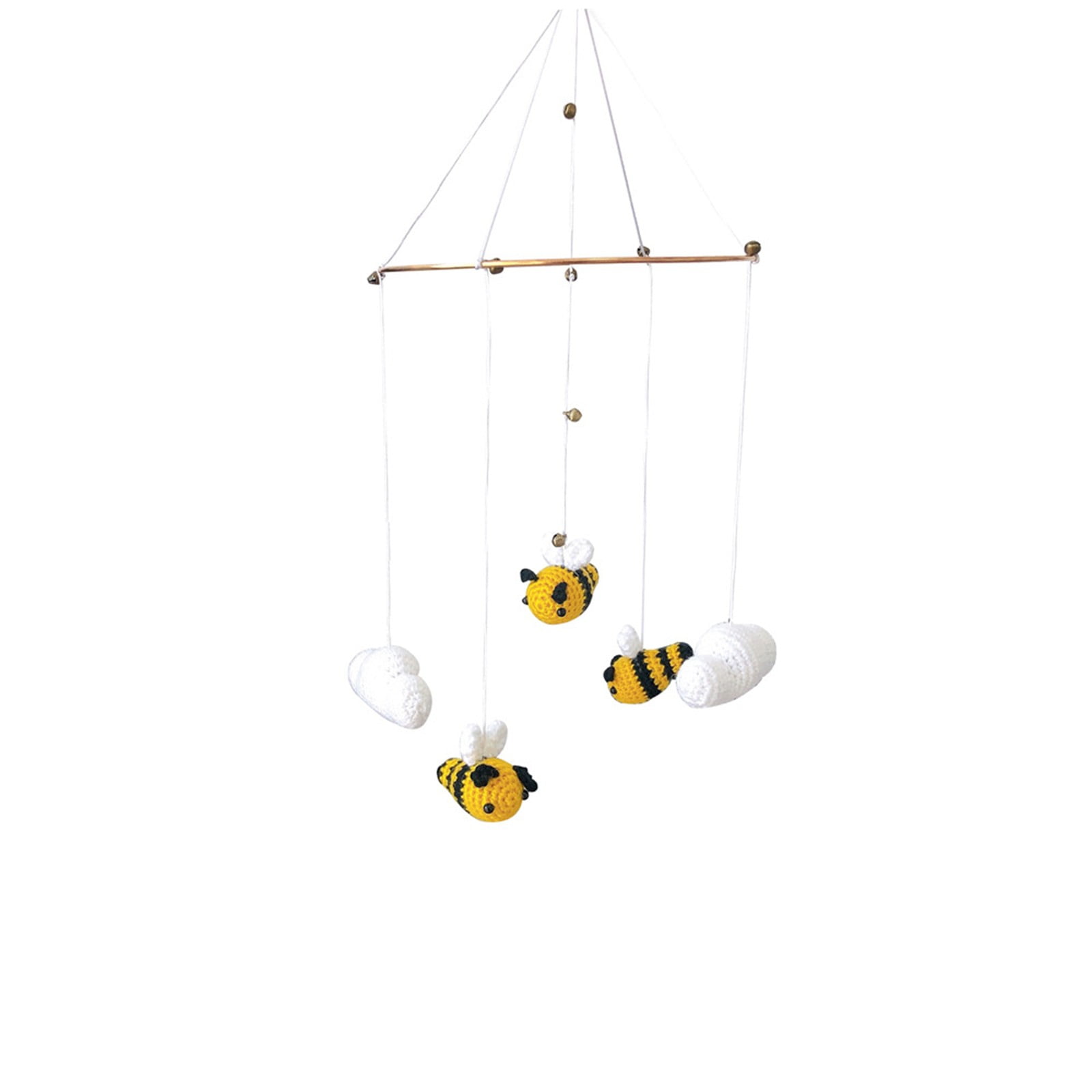 Crib Bell Toy Dolked Bed Bell Bee Mobile Wind Chime ，Baby Bed Mobile ...