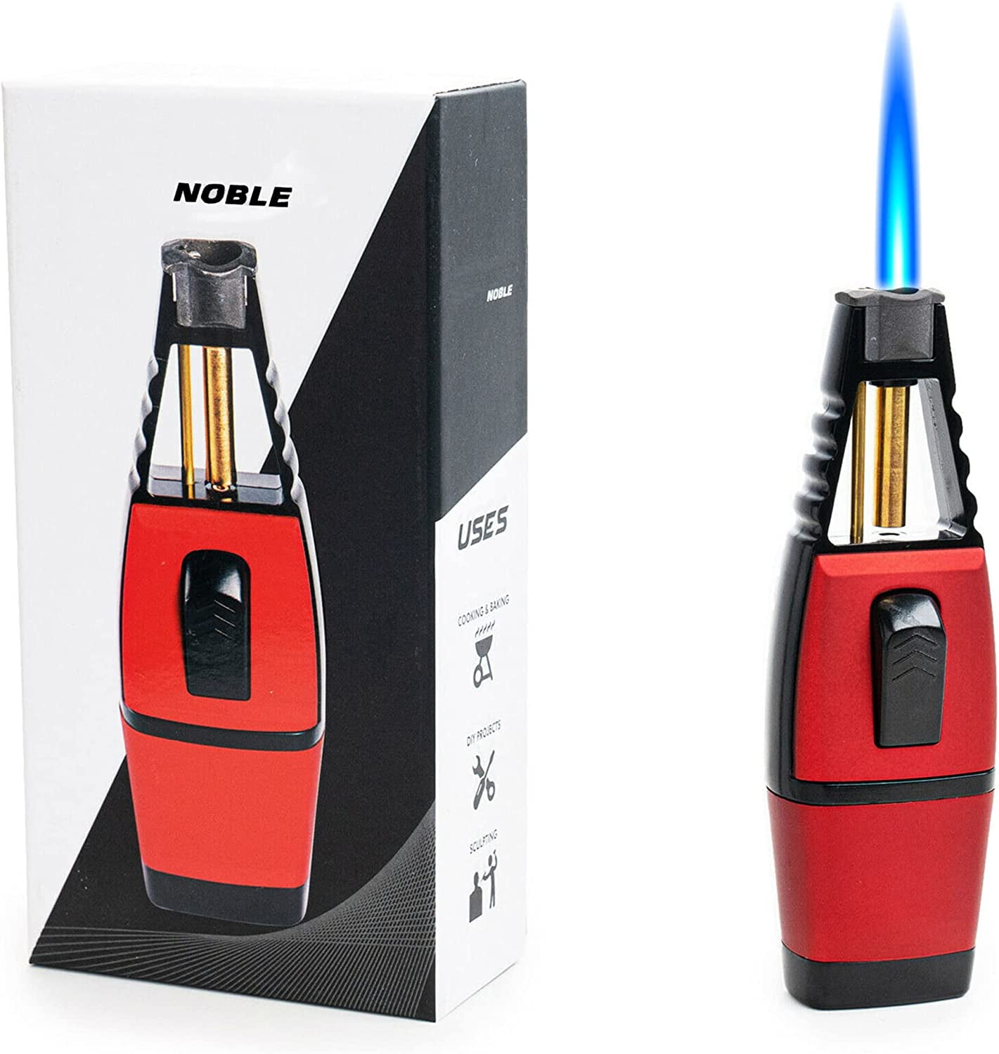 Prestige Import Group Noble Windproof Single Flame Powerful Blow Torch ...