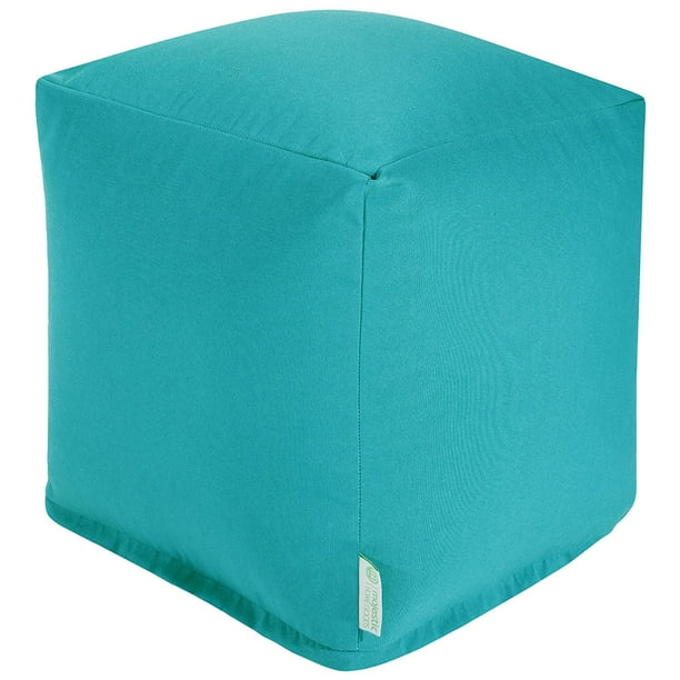 Majestic Home Goods Solid Indoor/Outdoor Ottoman Pouf Cube - Walmart.com
