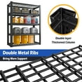 REIBII 2 Pack 5-Tier Heavy Duty Garage Shelving Unit, Adjustable Metal ...