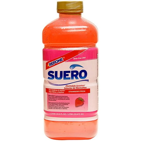 Suero Repone Strawberry Electrolyte Solution with Zinc, 33.8 fl oz ...