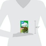 Great Value No Salt Added Cut Green Beans 14.5 oz Gluten-Free Shelf ...