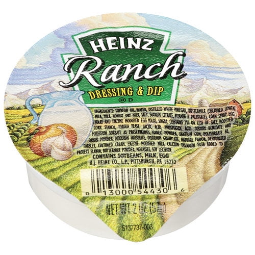 Heinz Ranch Dressing & Dip, 2 oz - Walmart.com