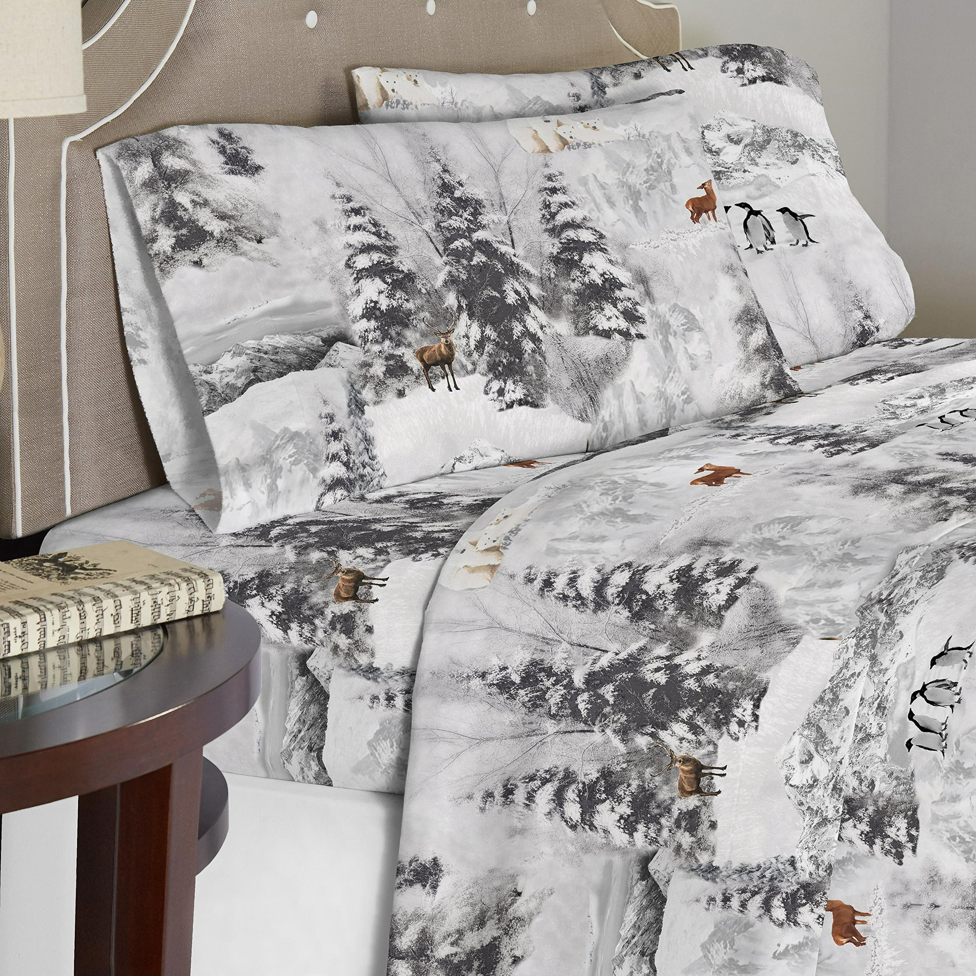 Click here for Celeste Home 190 Gsm King  Winterland Sheet Set- W... prices
