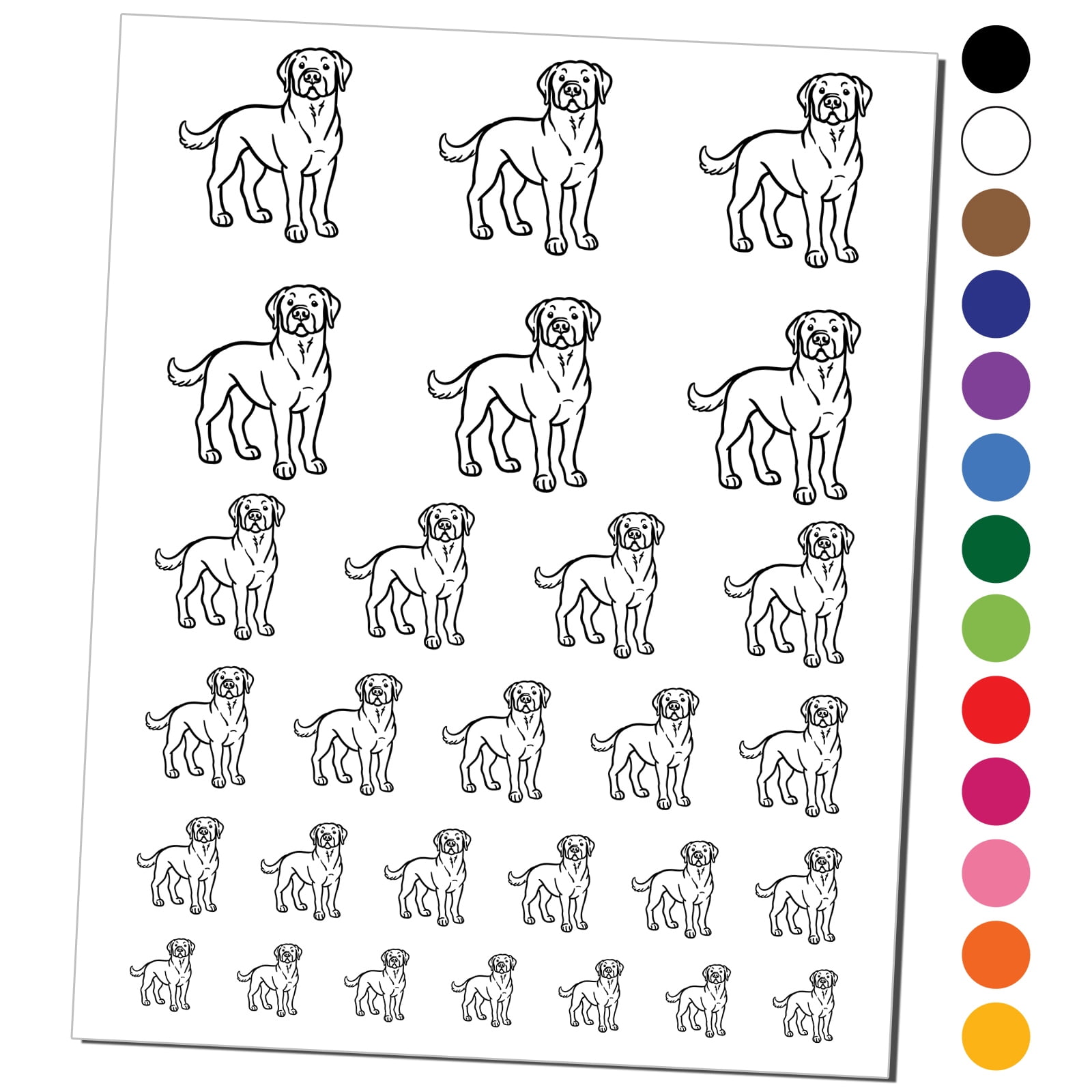 Friendly Labrador Retriever Pet Dog Water Resistant Temporary Tattoo ...