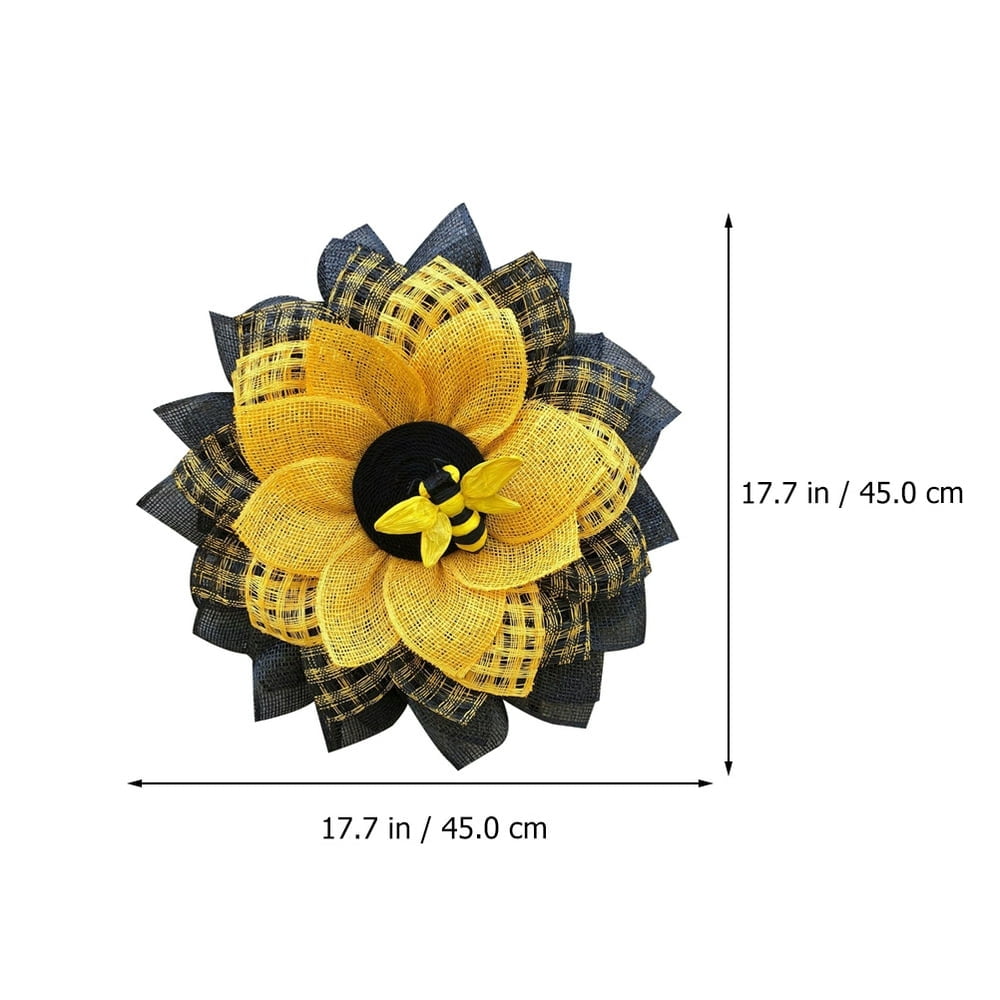 Click here for Mesase Bee And Sunflower Wreath Decoration Props F... prices