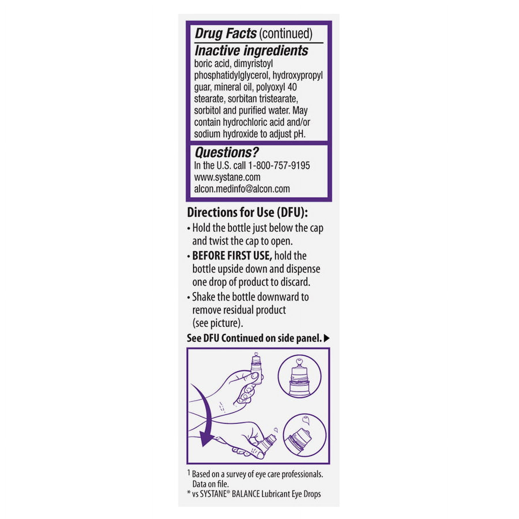 Systane Complete Preservative Free Liquid Eye Drops for Dry Eye Relief ...