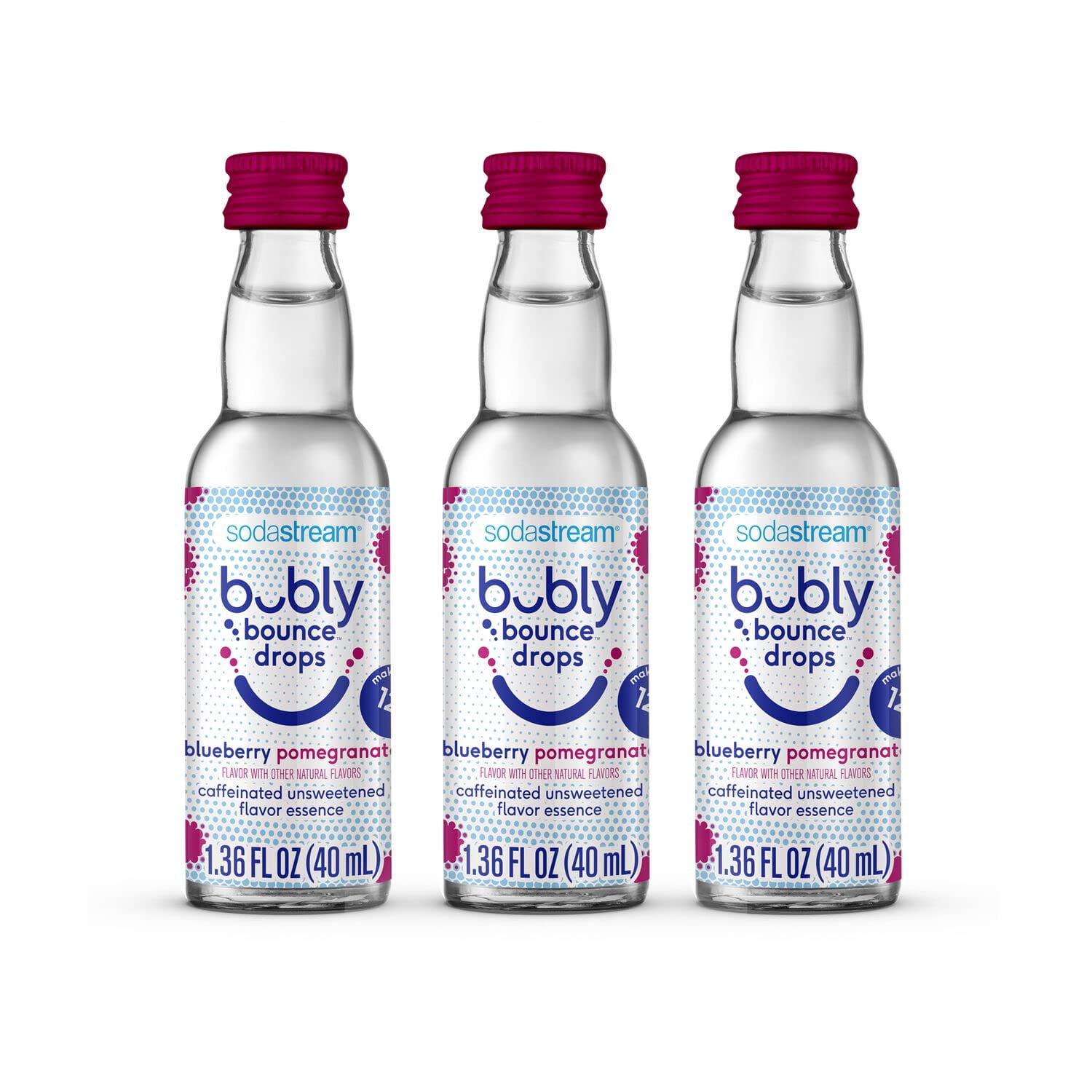 SodaStream bubly bounce Drops, Blueberry Pomegranate Flavor, Pack of 3 ...
