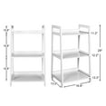 Fionafurn 3 Tier Ladder Bookshelf, Wood Open Display Shelf Storage ...