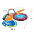 Banzai Cyclone Splash Park Inflatable w/ Sprinkling Slide & Water Aqua ...