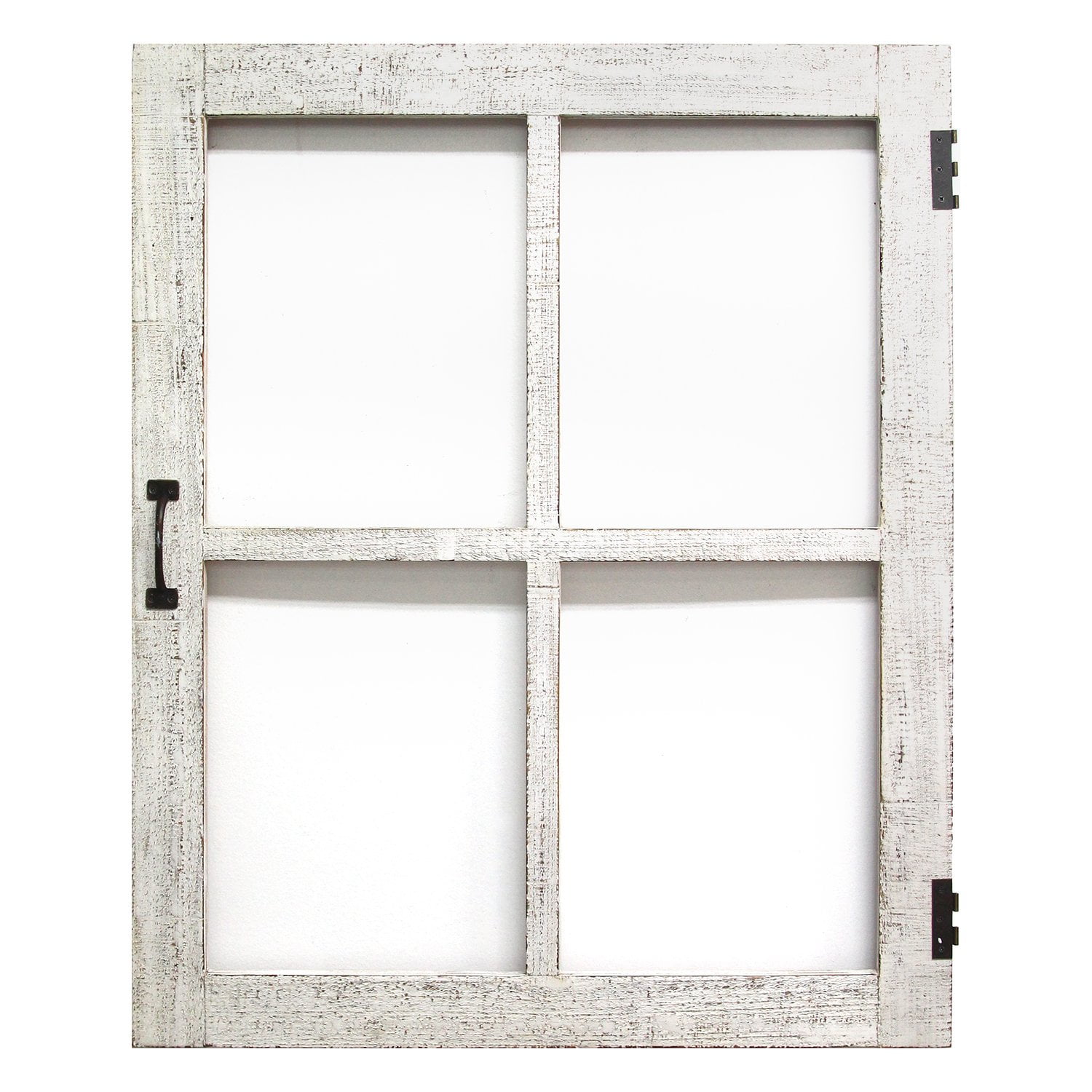 Stratton Home Decor Distressed White Faux Window Pane - Walmart.com
