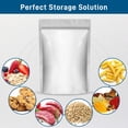 50 Pack 1 Gallon Mylar Bags, Heavy Duty Stand Up Zipper Pouches for Dry ...