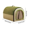 Cat House with Door Flap Covered Bed, Soft Enclosed Cat Cave with ...