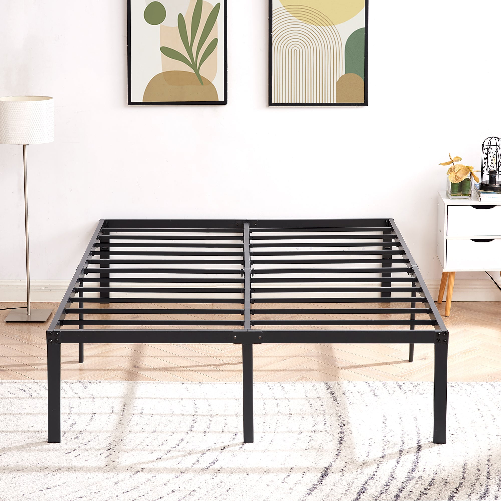 Click here for Vecelo 18 Queen Size Metal Platform Bed Frame  Hea... prices