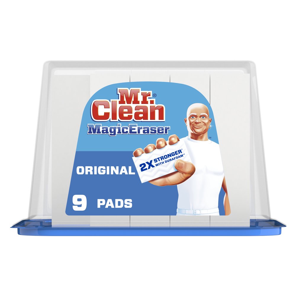 Mr. Clean Magic Eraser Original Cleaning Pads with Durafoam, 9 Ct ...