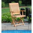 NTCH003A Niagara Teak Crown Folding Arm Chair - Walmart.com