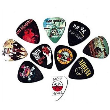 Musical Band Guitar Picks (Country Artists) - Walmart.com