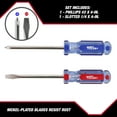 Hyper Tough 2-Piece Acetate Handle Screwdriver Set with Heat-Treated ...
