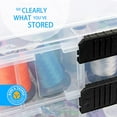 Bins & Things 30 Compartment Storage Box, Adjustable Clear Organizer ...