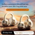 Bluetooth Ear Clip Headset - Bone Conduction, Waterproof, Long Battery ...