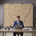 8x6ft Photo Backdrop, Brown Boho Soft Polyester Backdrop Curtains ...