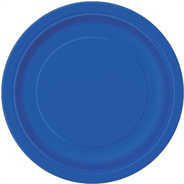 Paper Plates, 9 in, Royal Blue, 16ct - Walmart.com