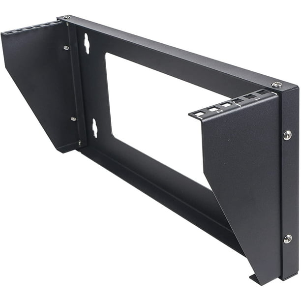 Sound Town 2U Wall-Mount Patch Panel Bracket, 19" Vertical/Horizontal ...