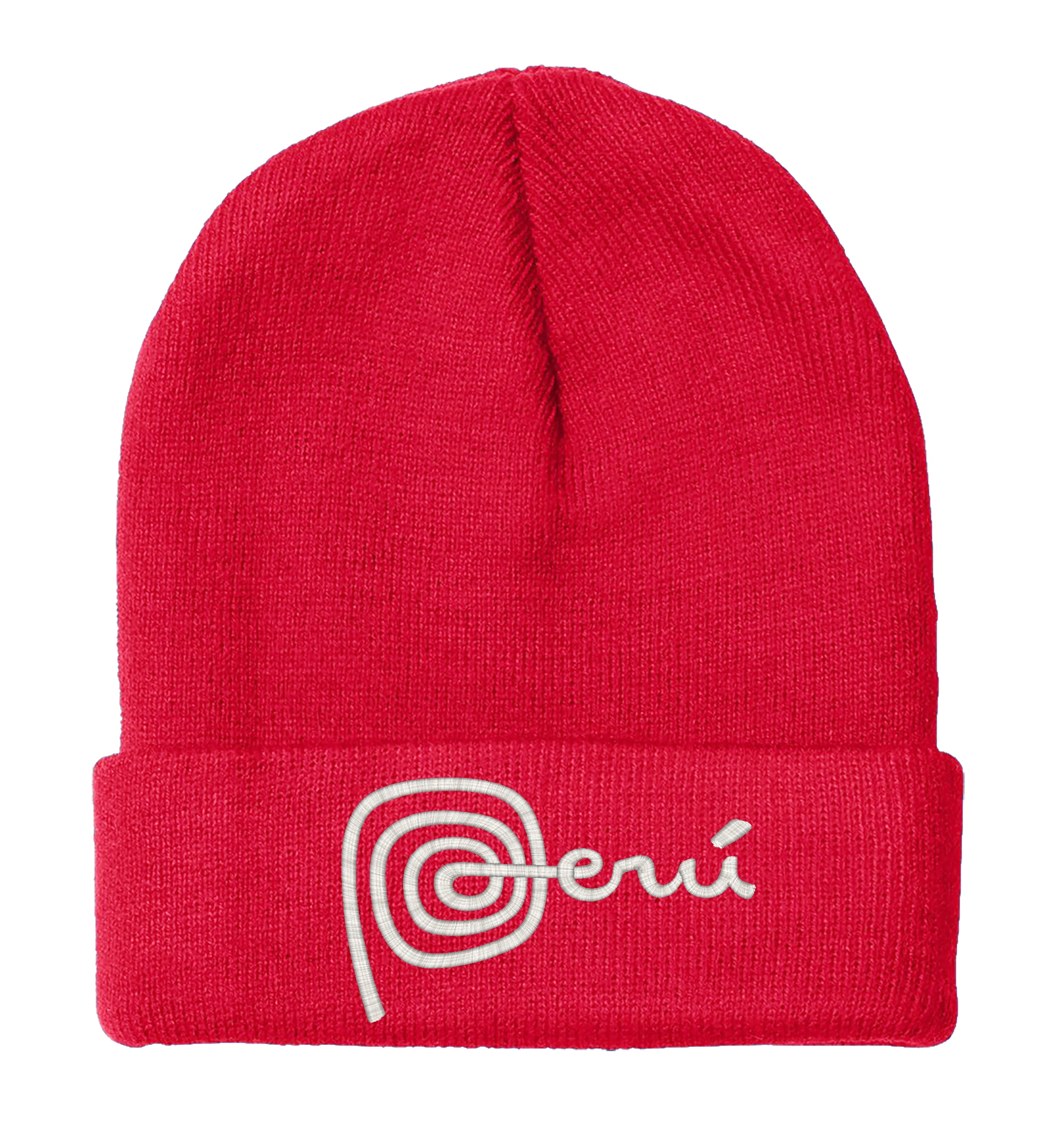 Embroidered PERU National Logo Hat-EM-0037-Red - Walmart.com