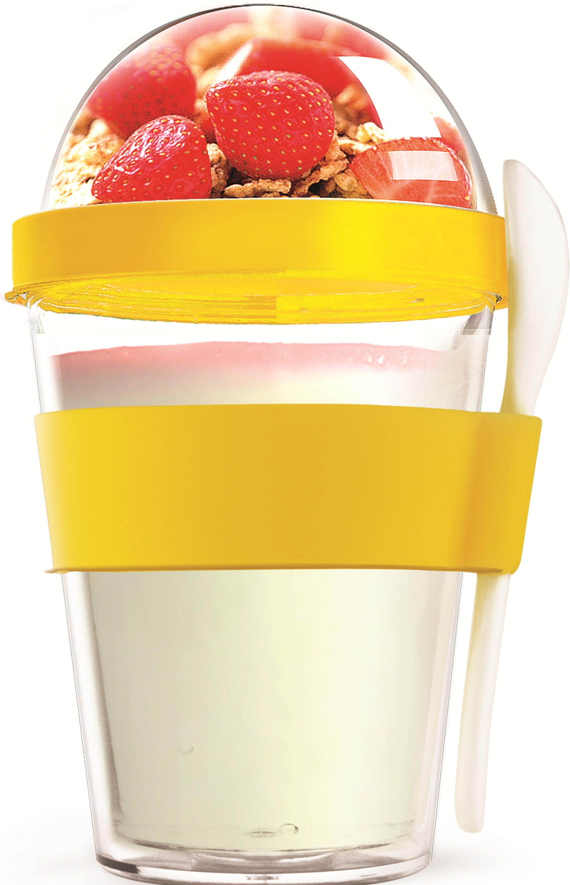 ASOBU YO2GO Improved Yogurt Container, Yellow - 12 oz - Walmart.com
