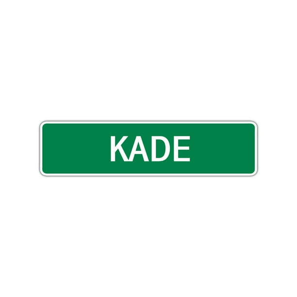 Kade Boys Children Name Letter Printed Label Indoor Outdoor Wall Plaque ...