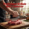 Spring-Loaded Meat Tenderizer, 48 Blades, Stainless Steel - Walmart.com