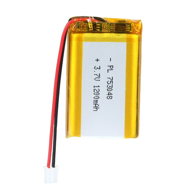 YDL 3.7V 1200mAh Battery 753048 Lithium Polymer Ion Rechargeable Li-ion ...