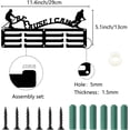 1 Set Sports Theme Iron Medal Hanger Holder Display Wall Rack 3-Line ...