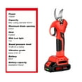 40mm Brushless Electric Pruner Battery Cordless Pruning Shears Fruit ...