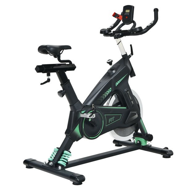 Gymax Stationary Exercise Cycling Bike with 33 Lbs. Flywheel for Gym ...