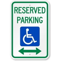 Anley Handicap Parking Sign 18 X 12 In - 40 Mil Thick Rust-Free ...