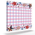 American Flag Star Canvas Artwork Painting Art, Independence Day Pink ...