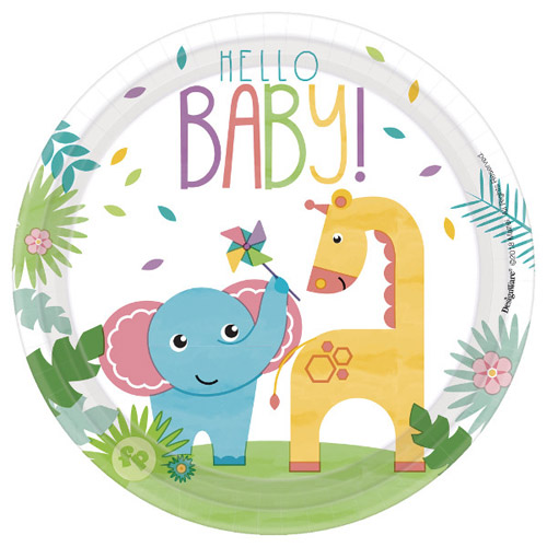 Fisher Price Baby Shower 'Hello Baby' Small Paper Plates (8ct ...
