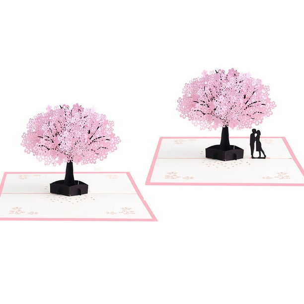 Lovely 3D Pop up Paper Postcards up paper card Christmas Gifts Greeting ...