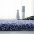 SAFAVIEH California Solid Plush Shag Area Rug, Periwinkle, 6'7" x 6'7 ...