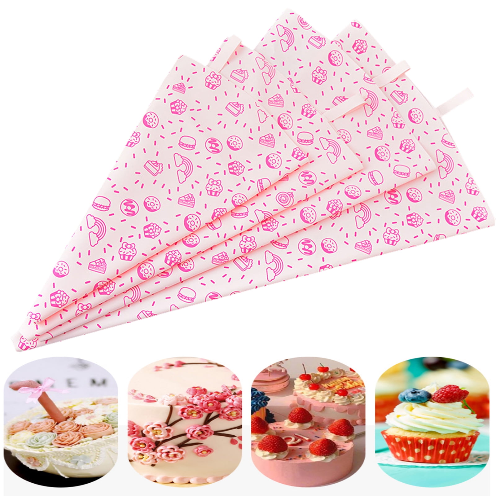 4-Piece Set Piping Bag - Easy to Clean - Reusable - Portable - Cartoon ...