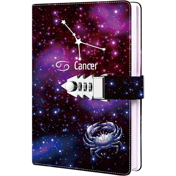 Constellation Starry Sky Diary with lock Secret Diary for Girls and ...