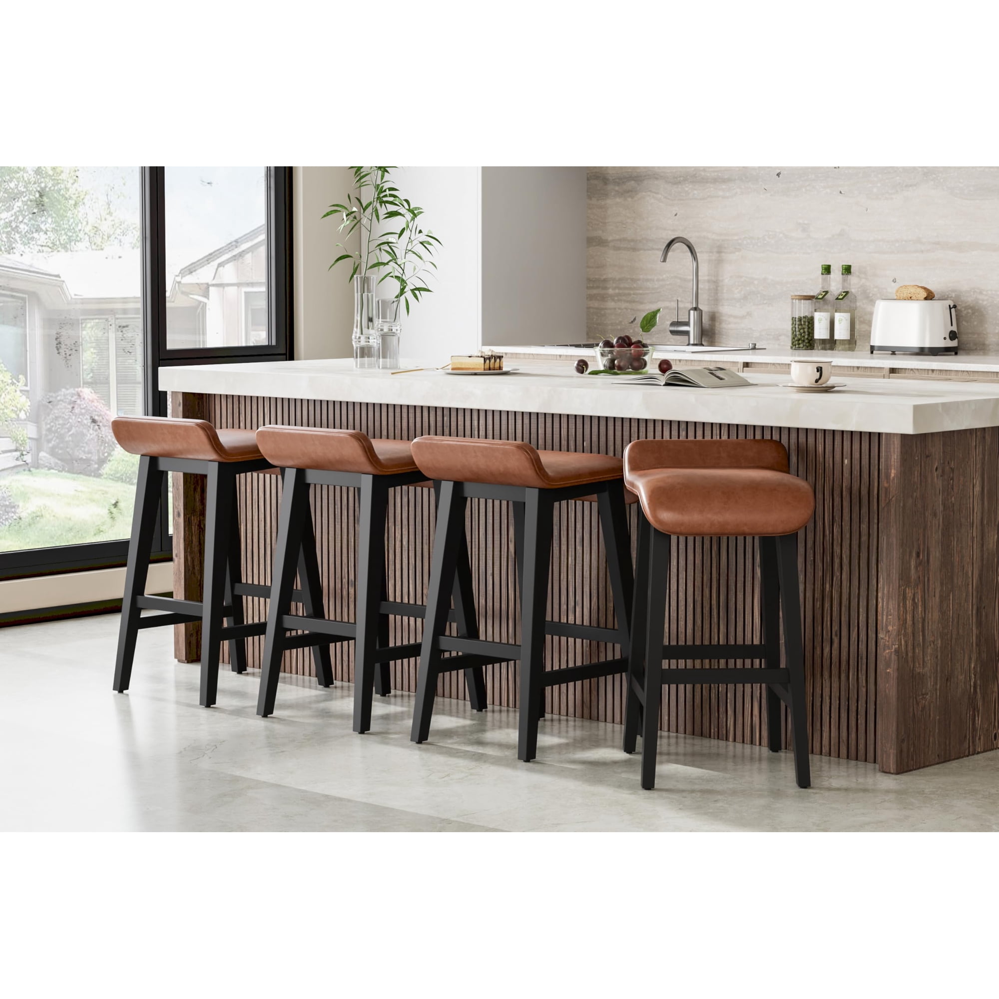Click here for Leadingstar 4-Pack 26.2 Counter Height Bar Stools... prices