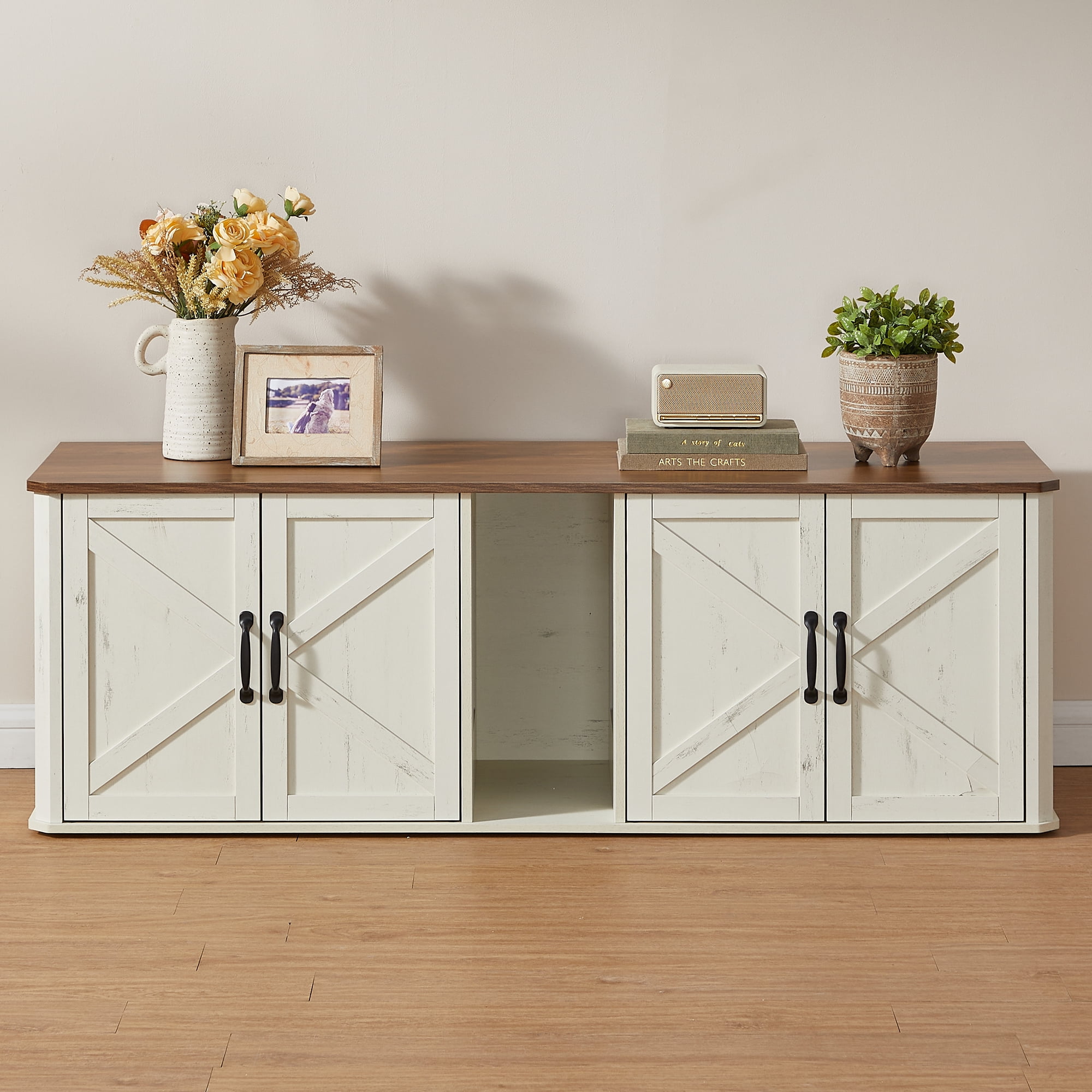 Click here for Feandrea Double Cat Litter Box Enclosure  Modern L... prices