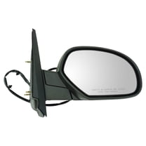 TRQ Side View Mirror Power Heated Triple Stripe Textured Black Pair for ...