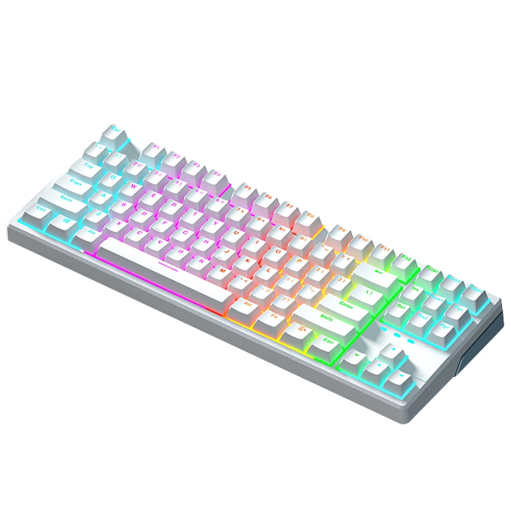 Teclado mecánico X87 RGB 87 teclas Mini teclado para juegos Wind iOS ...