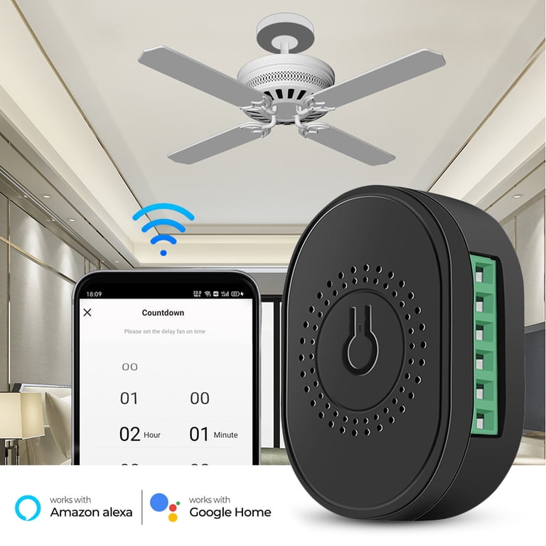 Dual Ceiling Fan Controller | Shelly Lighting