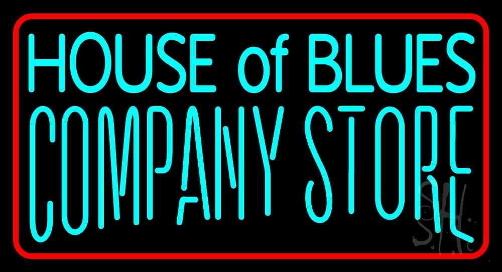 House Of Blues Company Store LED Neon Sign 20" Tall x 37" Wide - inches ...