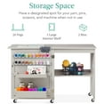 Best Choice Products Sewing Machine Table & Desk w/ Craft Storage and ...
