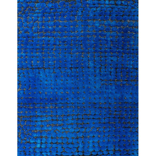 Ahgly Company Indoor Rectangle Abstract Blue Abstract Area Rugs, 6' x 9 ...